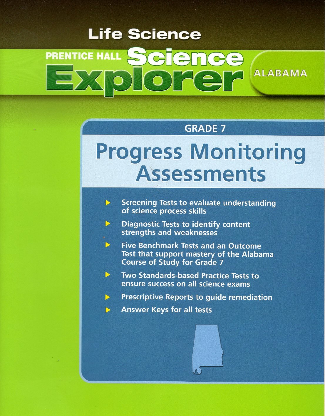 Alabama Life Science Explorer Progress Monitoring Assessments Grade 7 ...