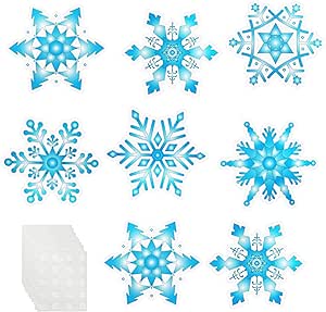 Amazon.com: Niwkkhip 180 Pieces Snowflake Cutouts Christmas Winter ...