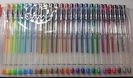 100 Coloring Gel Pens Set for Adults Coloring Books- Gel Colored Pen ...