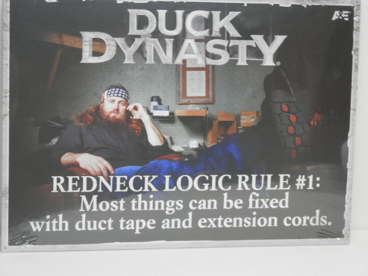 Amazon.com: A&E Duck Dynasty Tin Sign 17"X 12" (Logic Rule) : Home ...