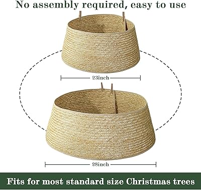Amazon.com: Bunny Chorus Christmas Tree Collar, Rustic White Luxury ...