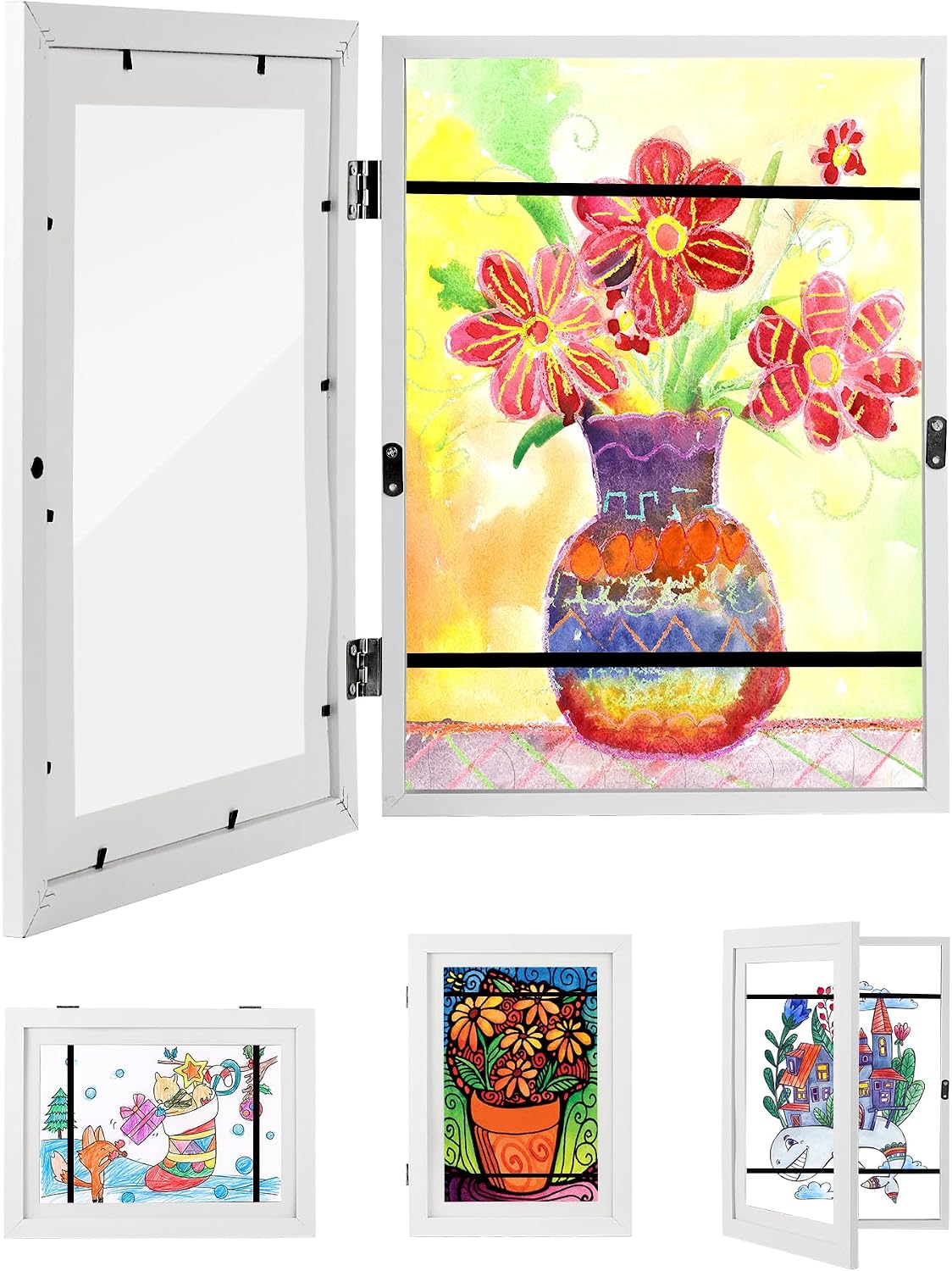Kids Artwork Display Frame Kids Art Frames Front Opening A4 for 150 ...