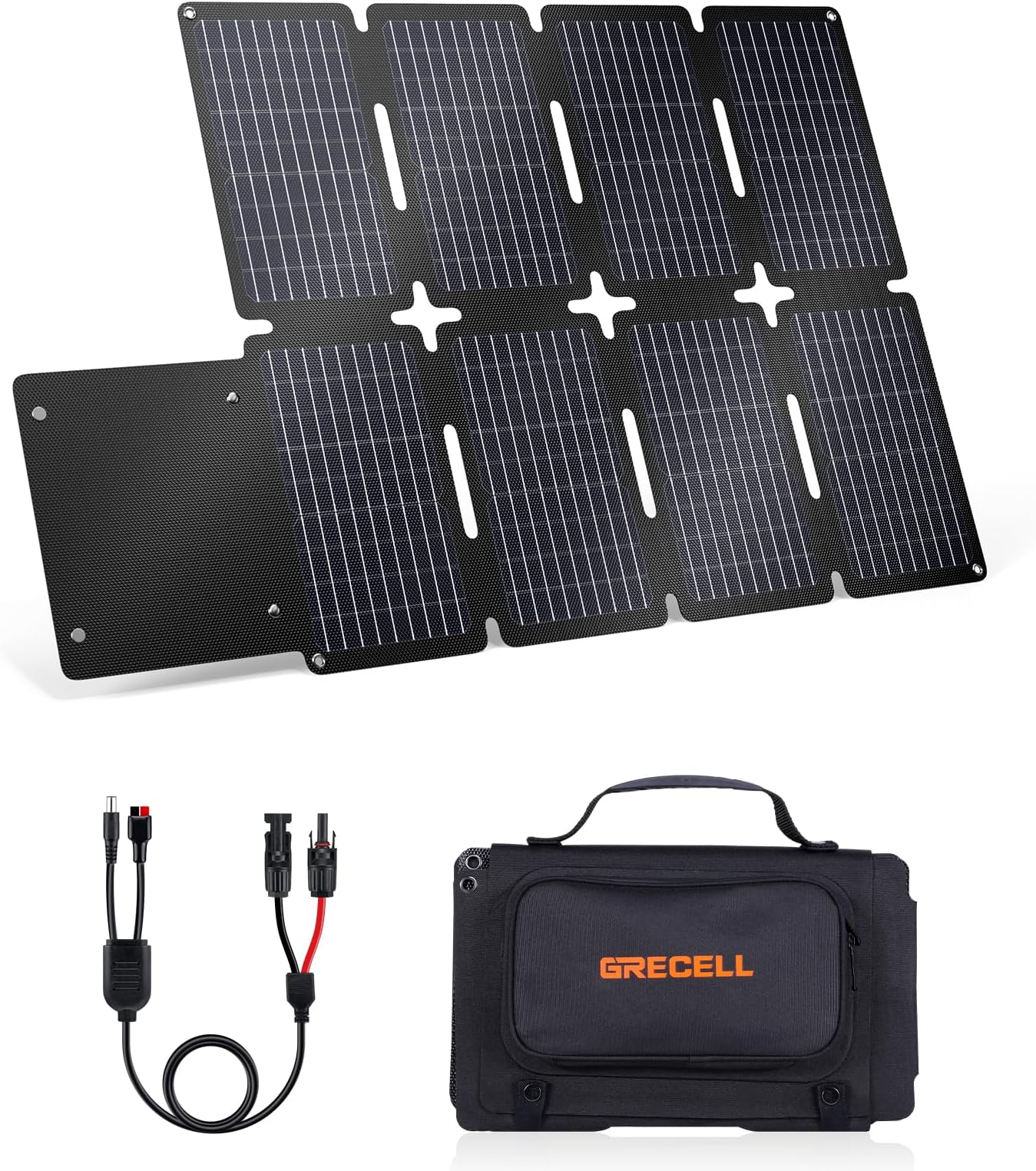Amazon.com : NECESPOW 60W Portable Solar Panel Charger Solar Generator ...