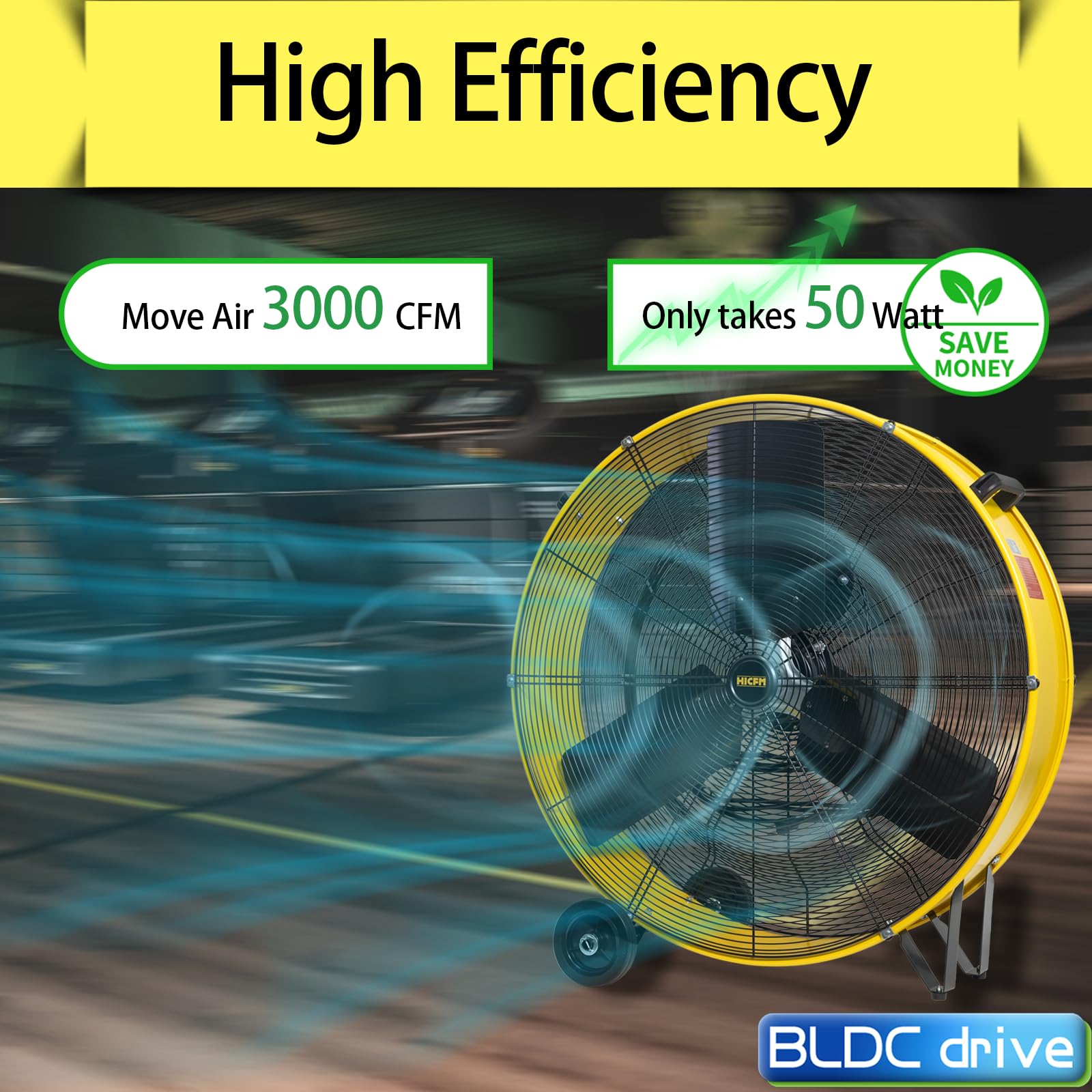 Snapklik.com : HiCFM 13300 CFM 30" Heavy Duty High Velocity Barrel ...