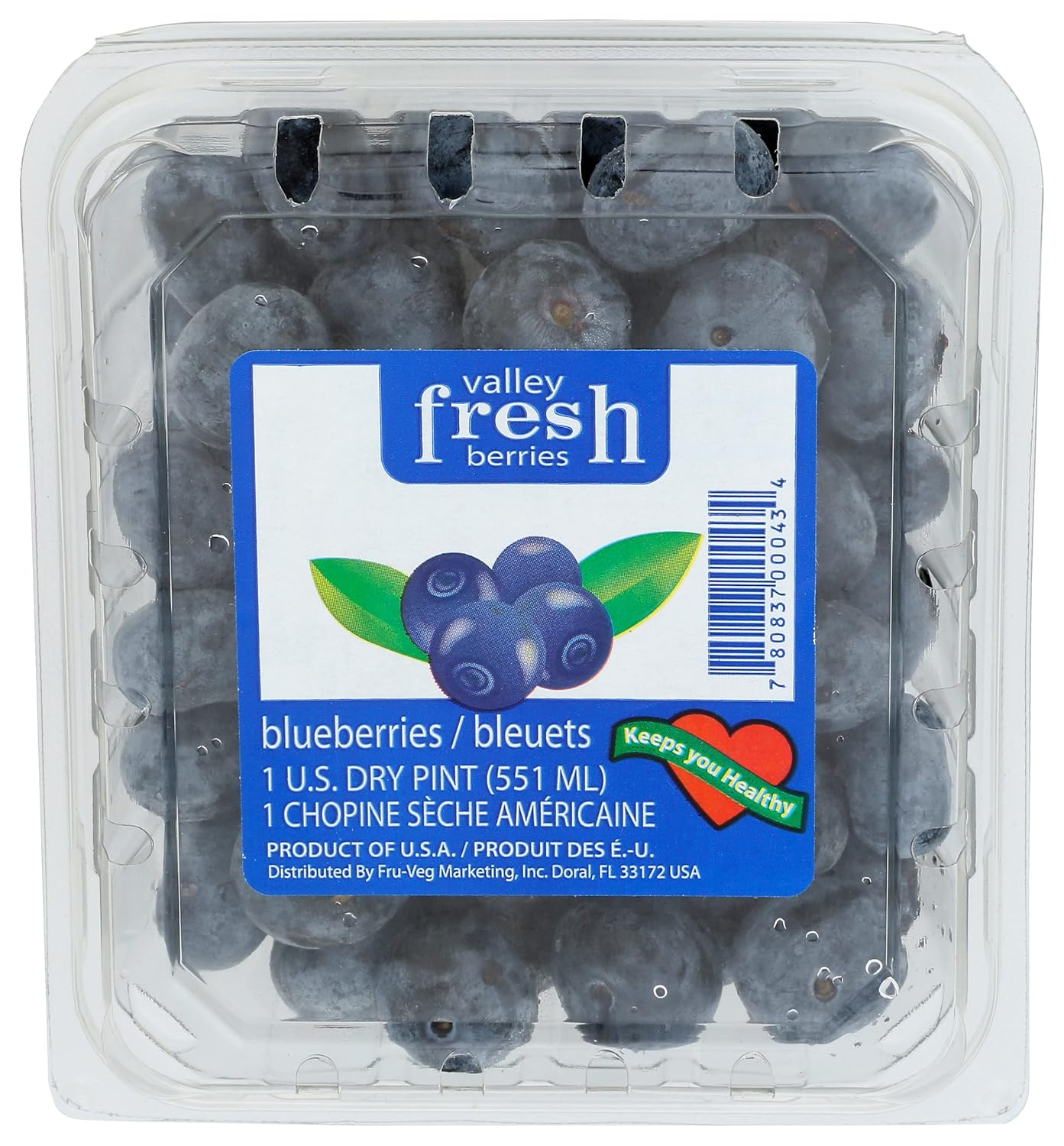 Amazon.com: Berry Blueberry Pint Conventional, 12 Ounce : Grocery ...