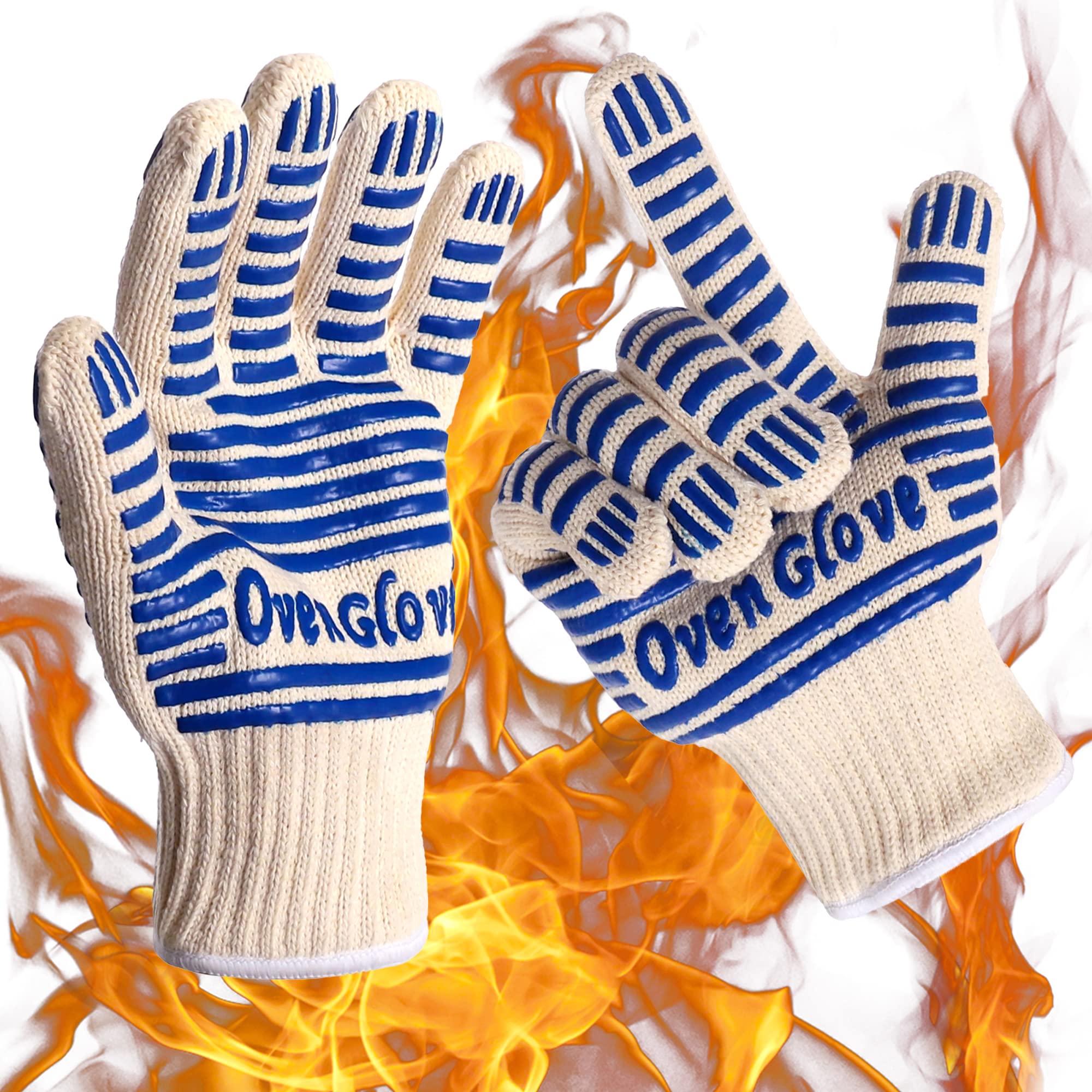 Kitchen Heat Resistant Gloves, Microwave Baking Gloves, 932°F - EN407 ...