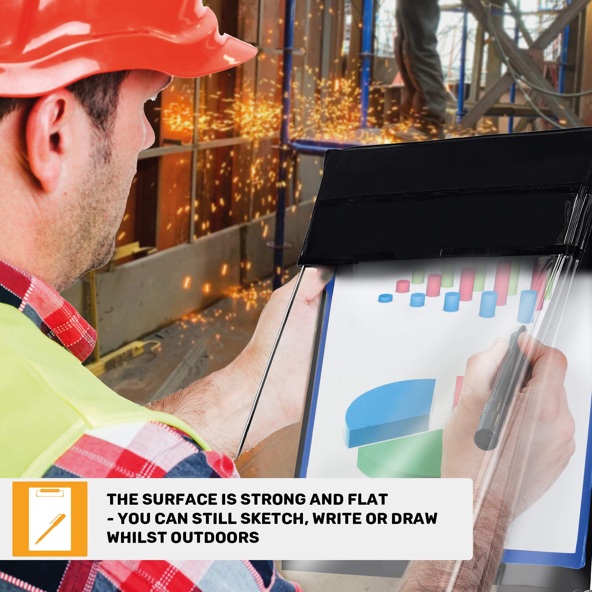 Waterproof Clipboard (A4 Portrait) to Protect Papers, Maps, Documents ...