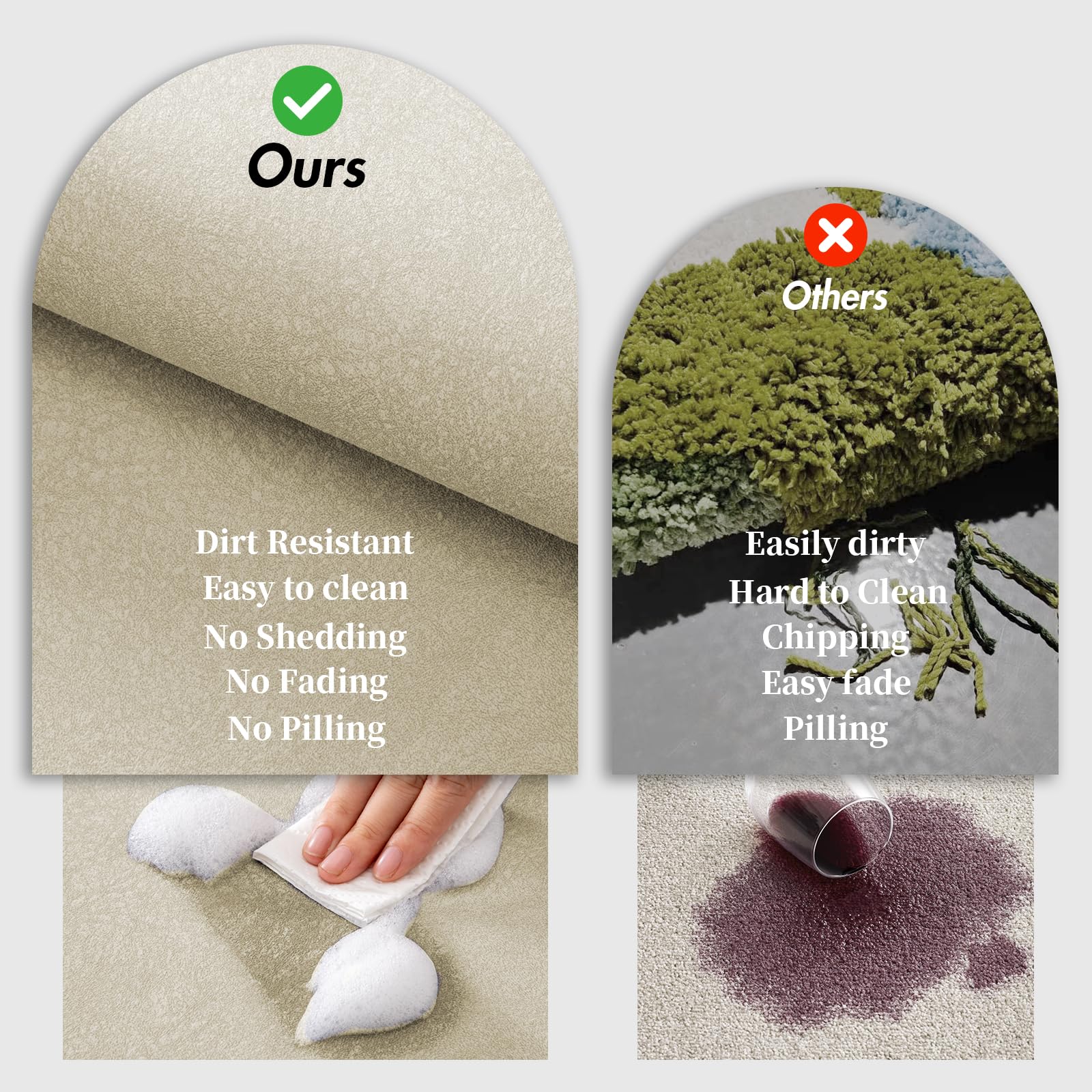 Modern Bathroom Accessory Quick-Dry Stone Bath Mat - Super Absorbent ...