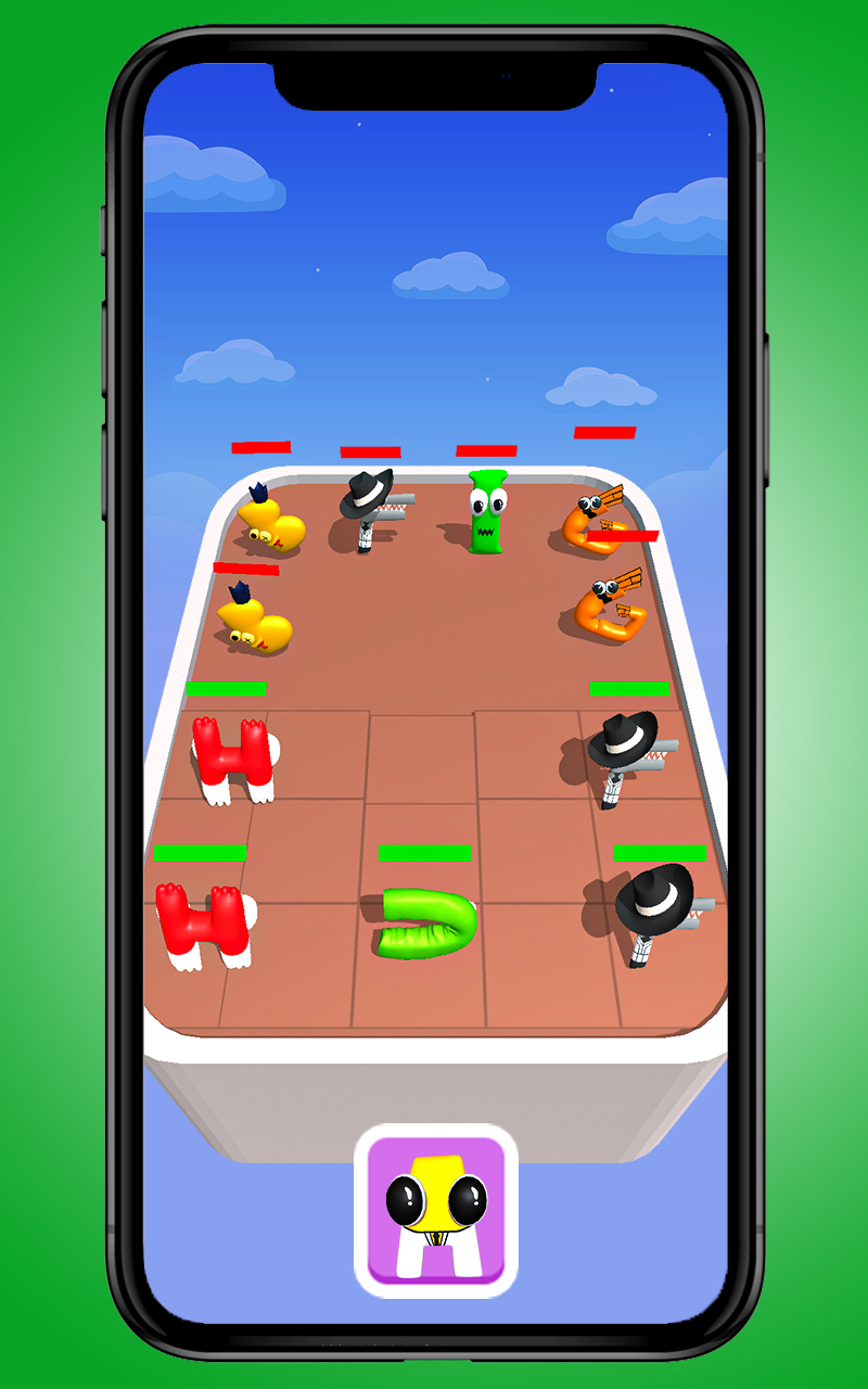Merge Alphabet Squad Rush! AFH Letter Run & Fusion Fight Master - A to ...