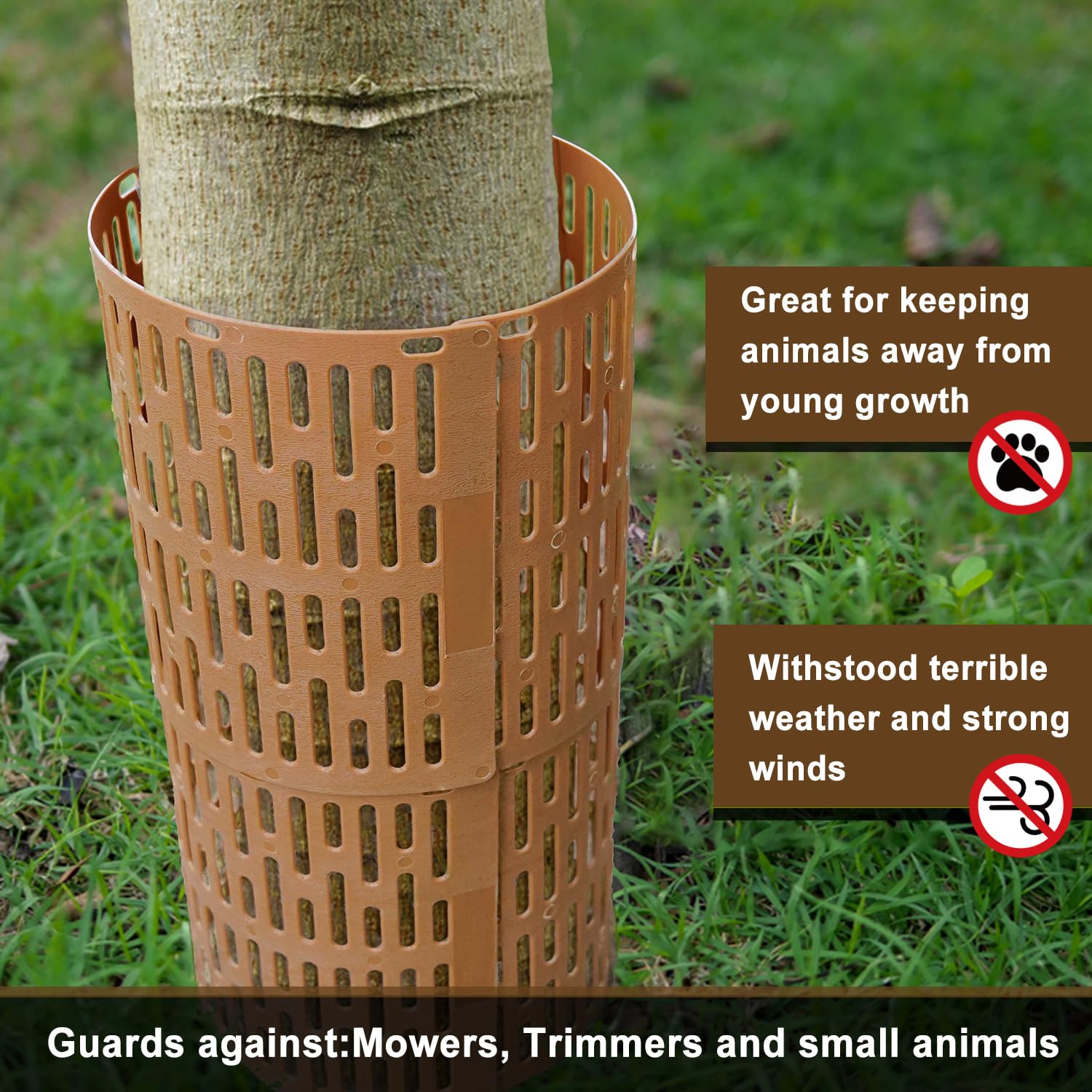 Snapklik.com : Hugeleaf 15 Packs Tree Protectors, Flexible Expandable ...