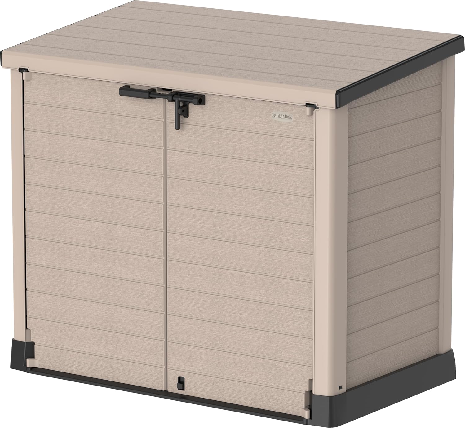 Duramax Cedargrain StoreAway 1200L Plastic Garden Storage Shed/Flat Lid ...