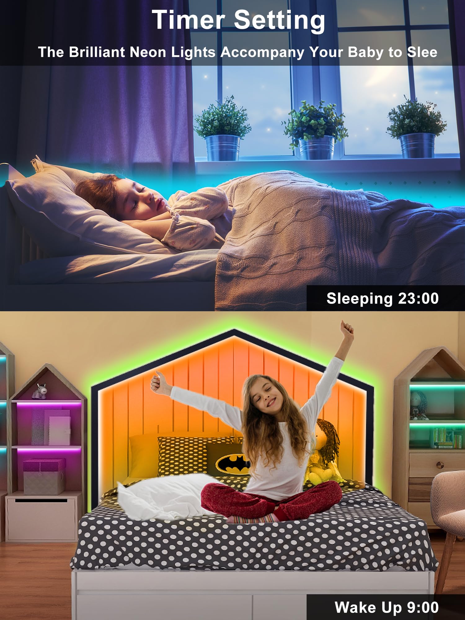 Neon RGB Led Rope Lights 66Ft Led Strip Lights Outdoor Waterproof with ...