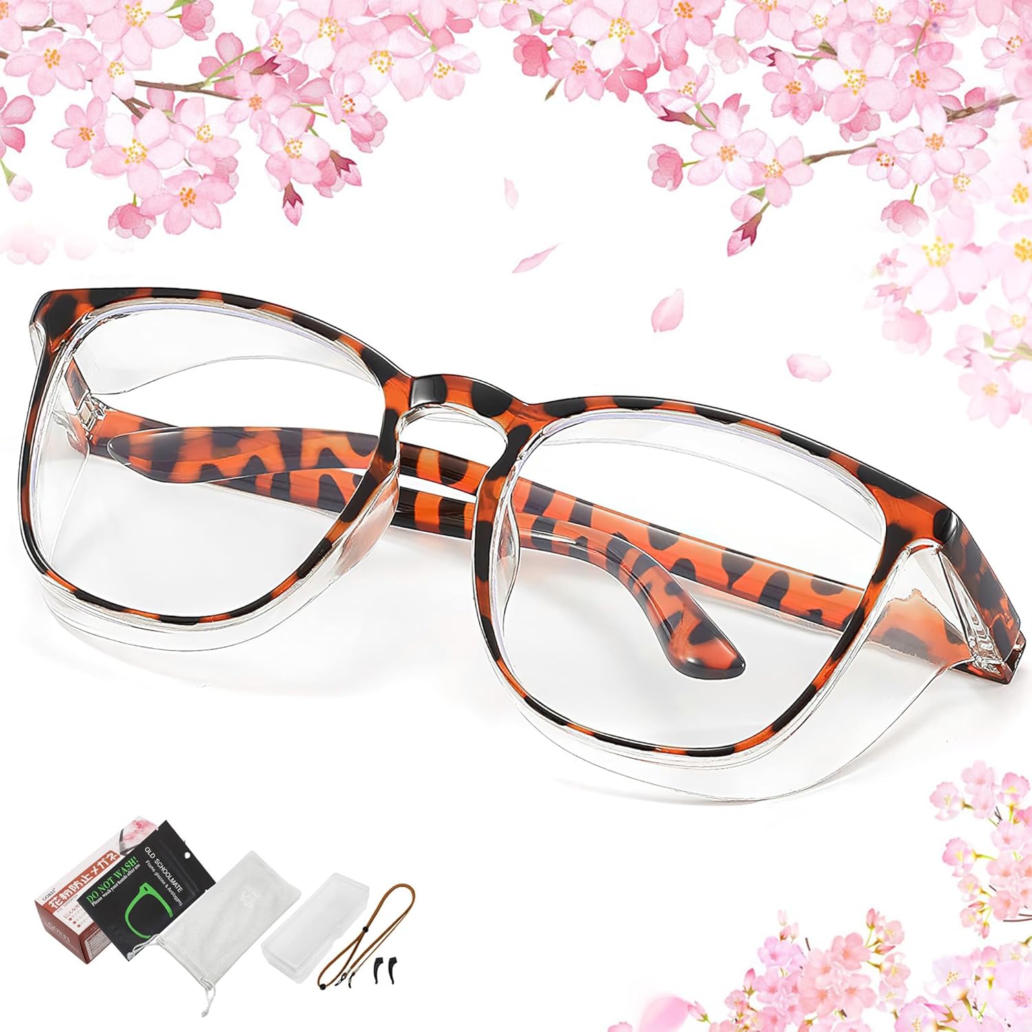 Amazon.co.jp: [GOKEI] 花粉防止メガネ「2024年版」 花粉症 かふんしょうのメガネ 【両面曇り止めレンズ ブルーライトカット】 メガネ 花粉 症 曇らない 花粉メガネ ...