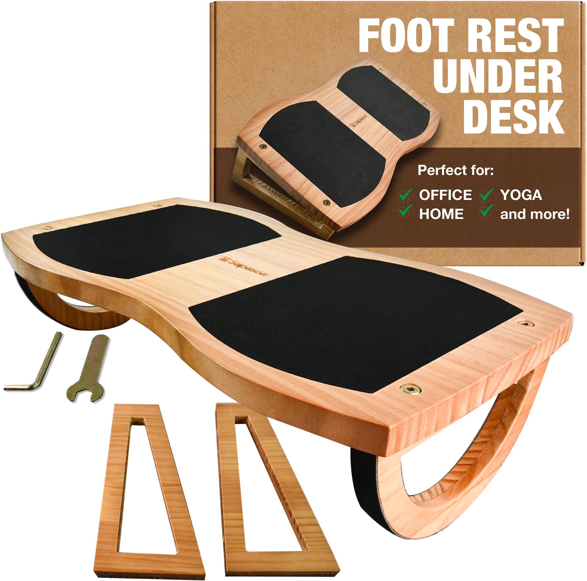 Amazon.com: Spacocld Foot Rest for Under Desk at Work- Adjustable ...