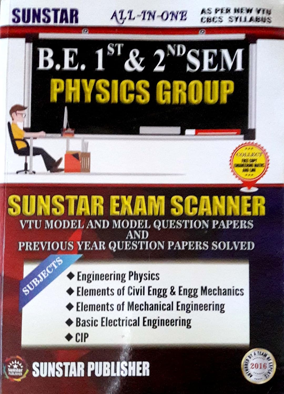 Sunstar B.E 1st/2nd sem physics group CBCS solved papers : Amazon.in: Books