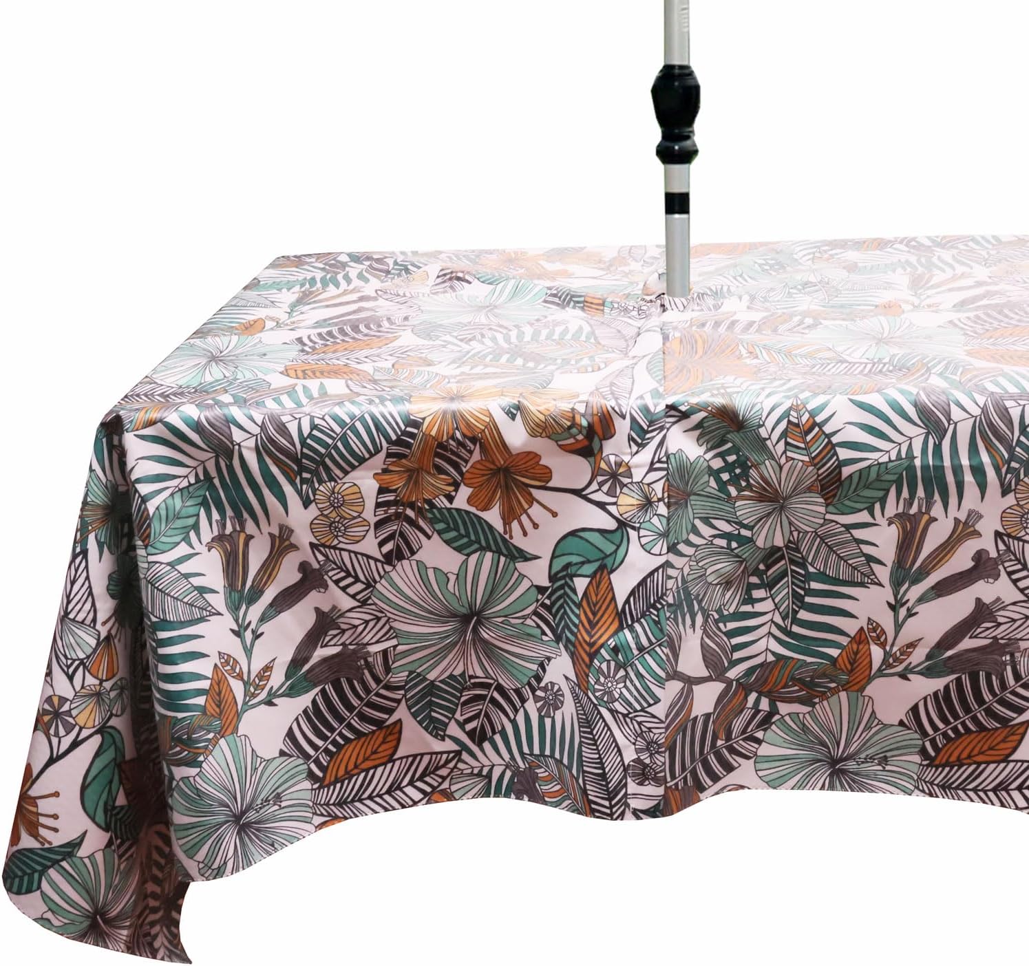 Amazon.com: Amonsa Outdoor Tablecloths for 4ft Rectangle Tables with ...