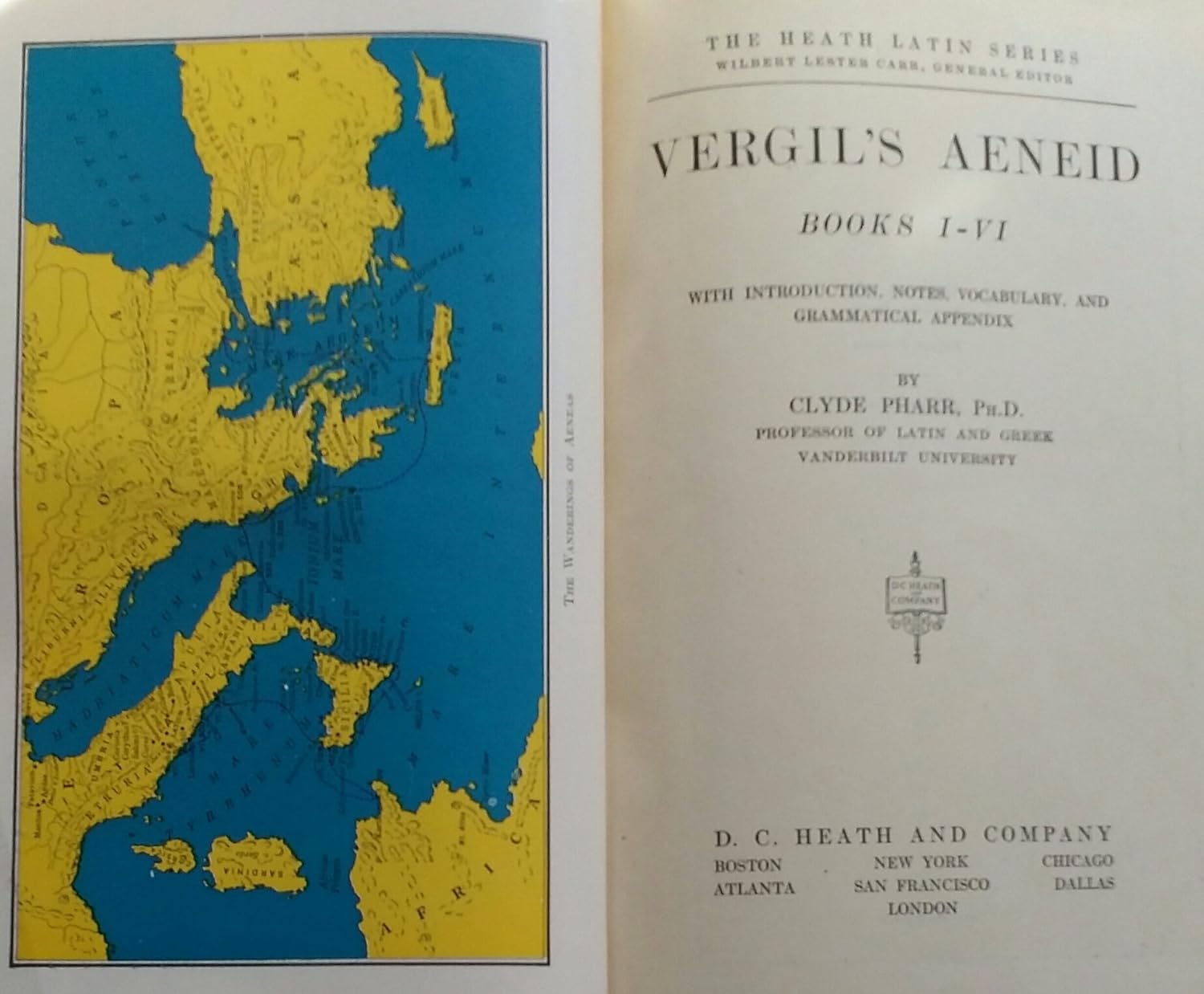 Vergil's Aeneid Books I-VI with Introductions, Notes, Vocabulary, and ...