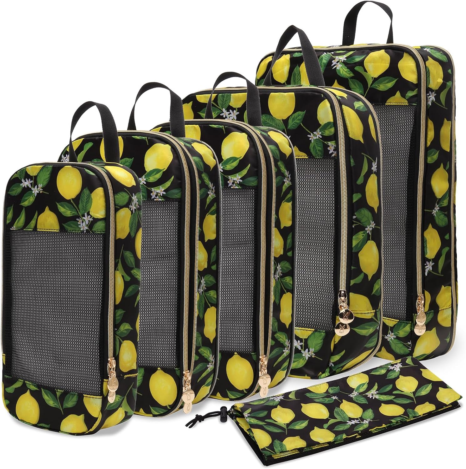 Amazon.com: Bunnychill Expandable Compression Packing Cubes for Suitcases,6 Set Lightweight ...