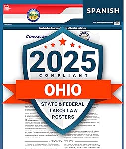 Amazon.com : Labor Law Posters - Ohio Labor Law Poster State, Federal ...