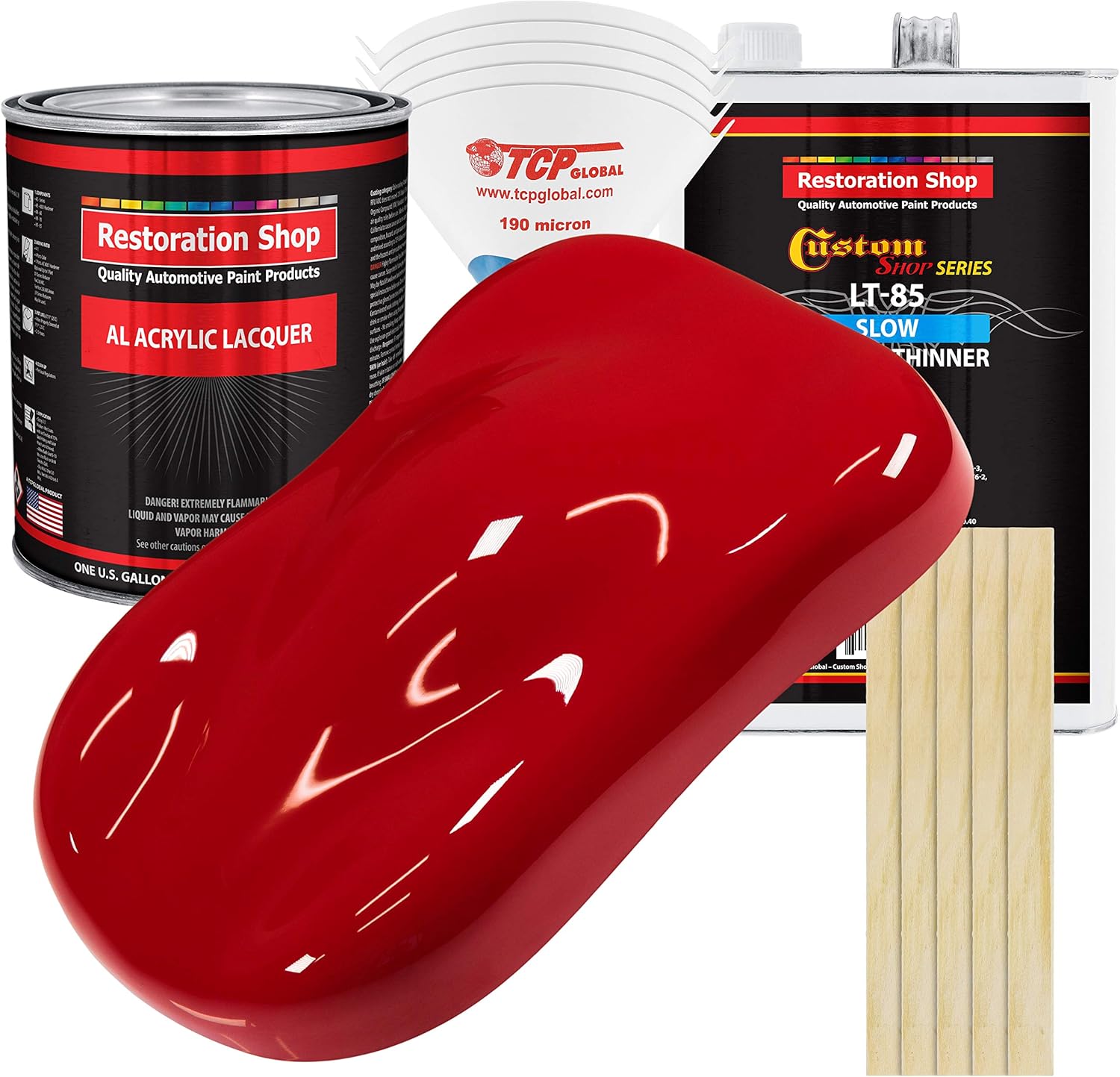 Amazon.com: Restoration Shop - Viper Red Acrylic Lacquer Auto Paint ...