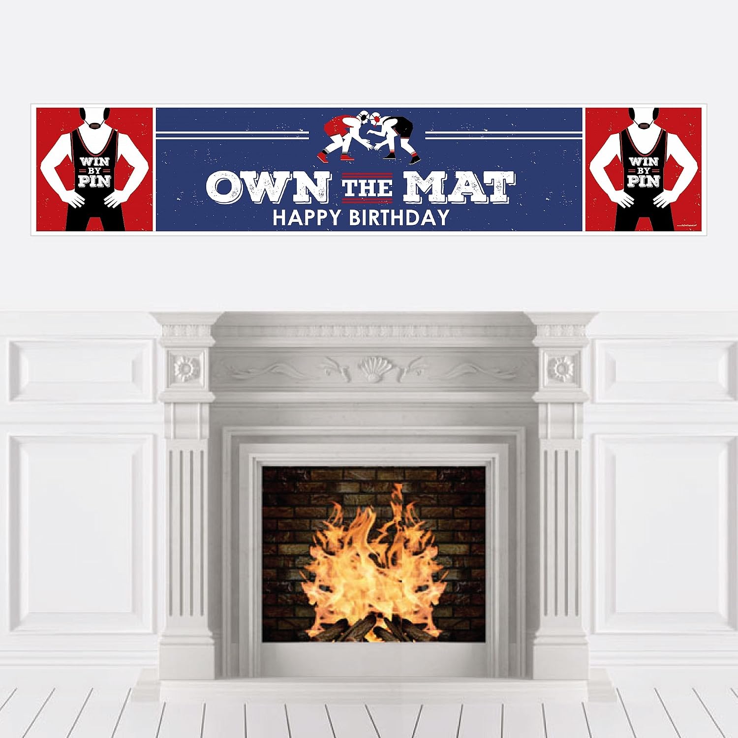 Amazon.com: Big Dot of Happiness Own the Mat - Wrestling - Happy ...