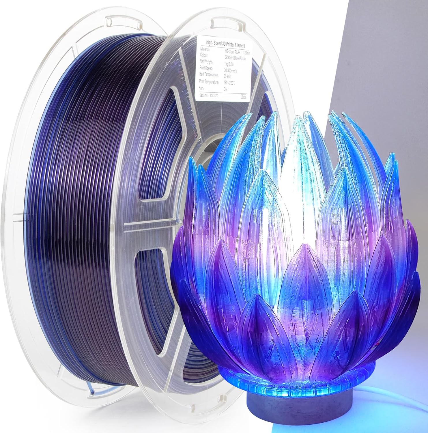 Amazon.com: iSANMATE Rapid Clear PLA Filament 1.75mm, 3D Printer ...