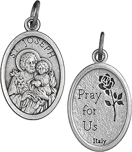 Amazon.com: St. Joseph Medals 1" - 100 Count Bulk Pack, Catholic Patron ...