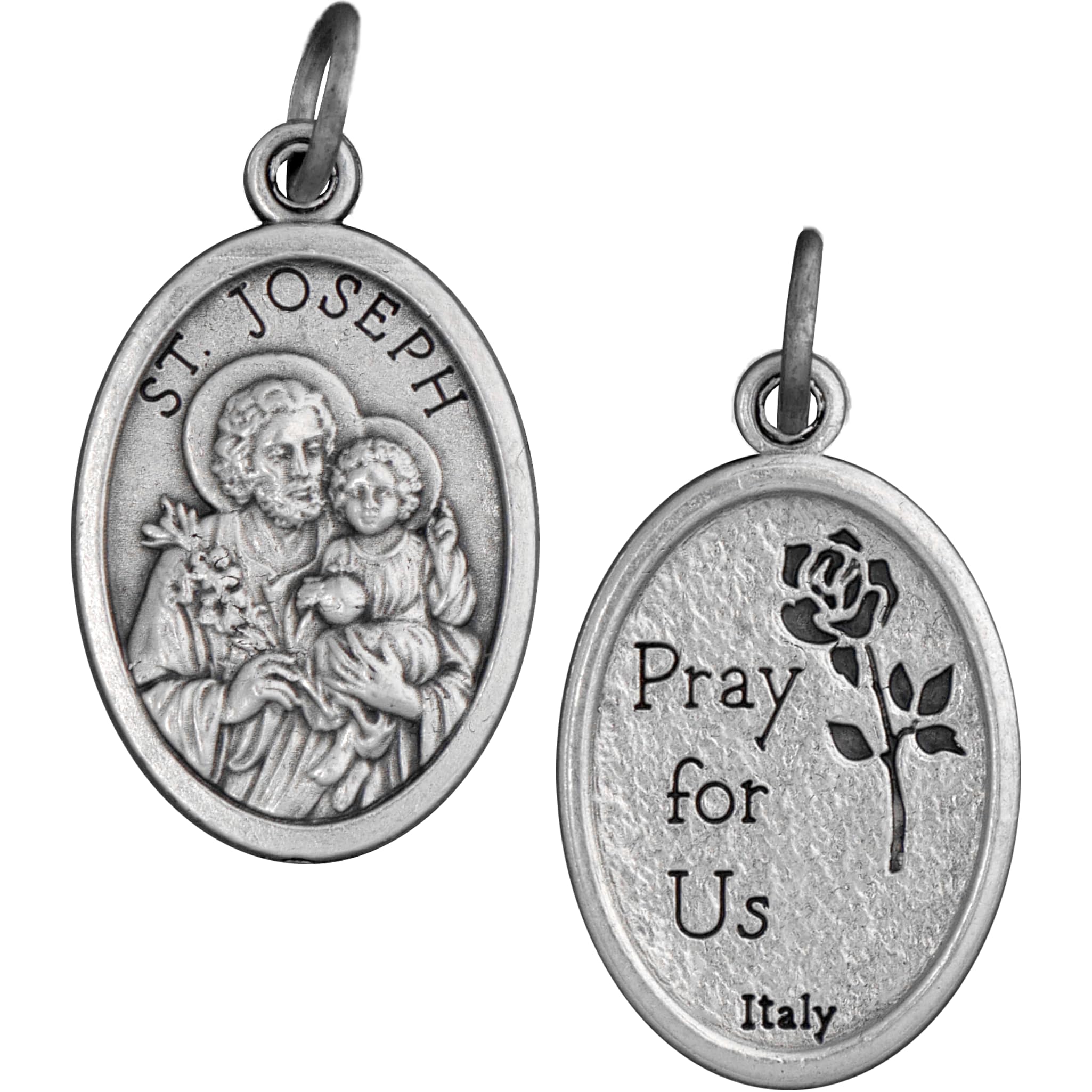 Amazon.com: St. Joseph Medals 1" - 100 Count Bulk Pack, Catholic Patron ...