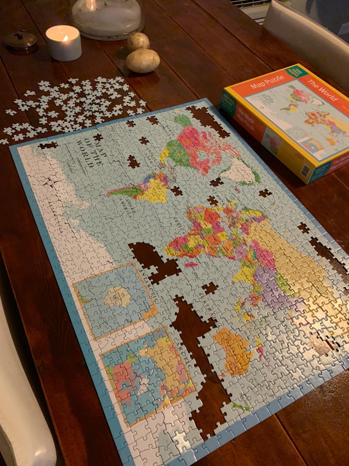 Amazon.com: World Map 1000 Piece Jigsaw Puzzle : Toys & Games