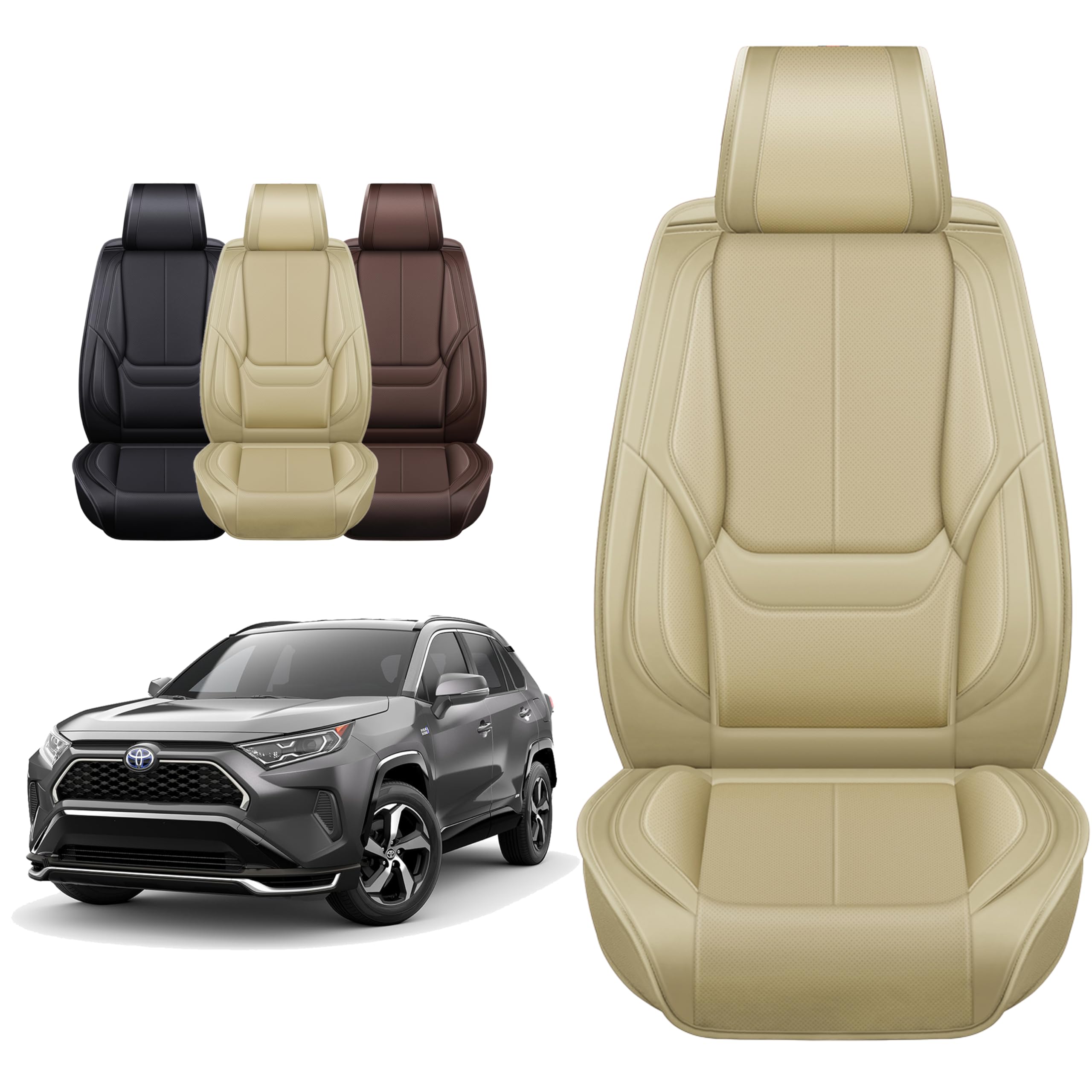 OASIS AUTO Toyota RAV4 Accessories Seat Covers 2013-2025 Custom Fit ...