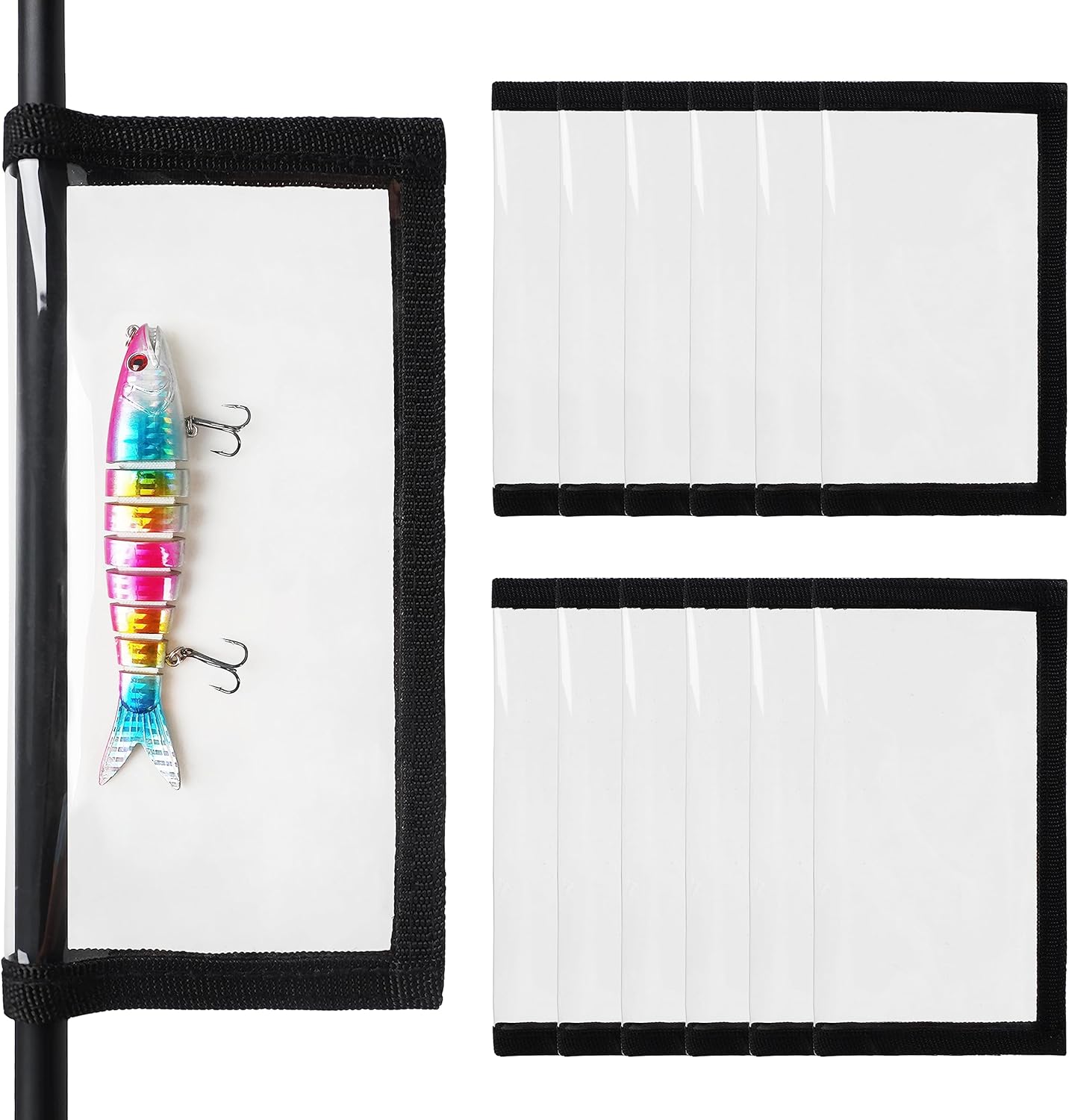 Amazon.com: OROOTL Fishing Lure Wraps, 12pcs Fishing Bait Covers ...