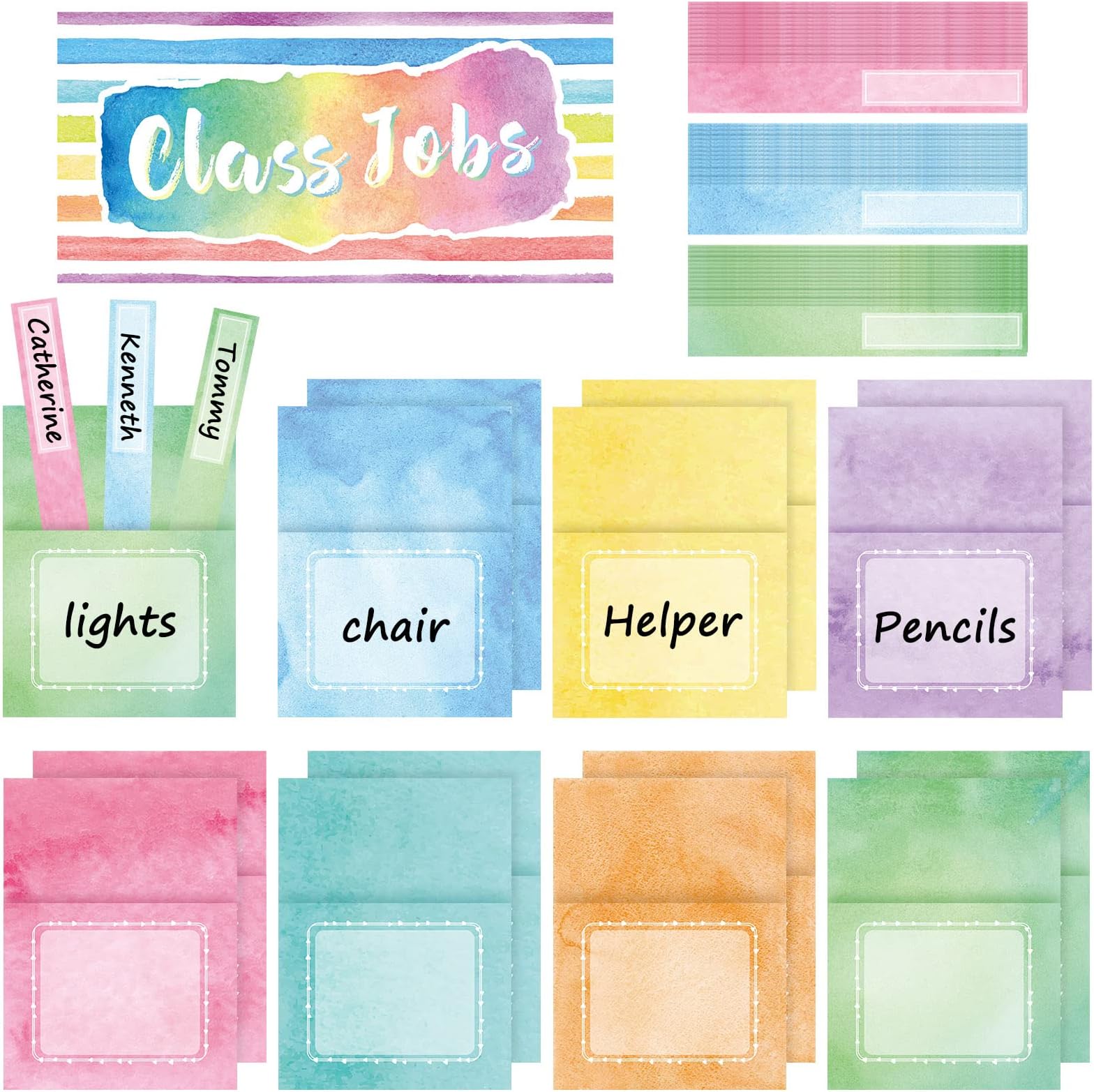 Amazon.com: Teling 89 Pcs Industrial Cafe Bulletin Board Set ...