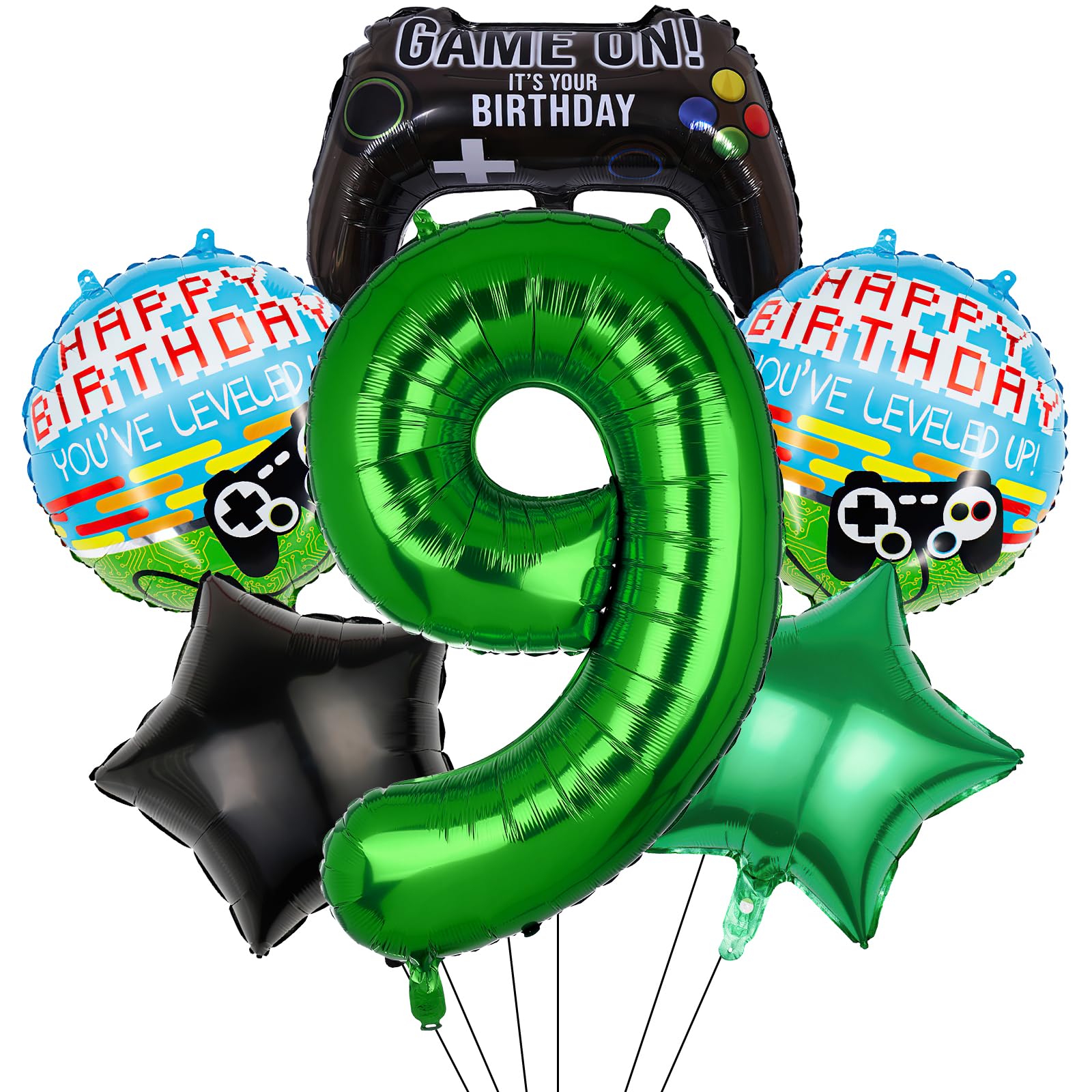 Amazon.com: 6Pcs Video Game Balloons, Video Game Controller Birthday ...