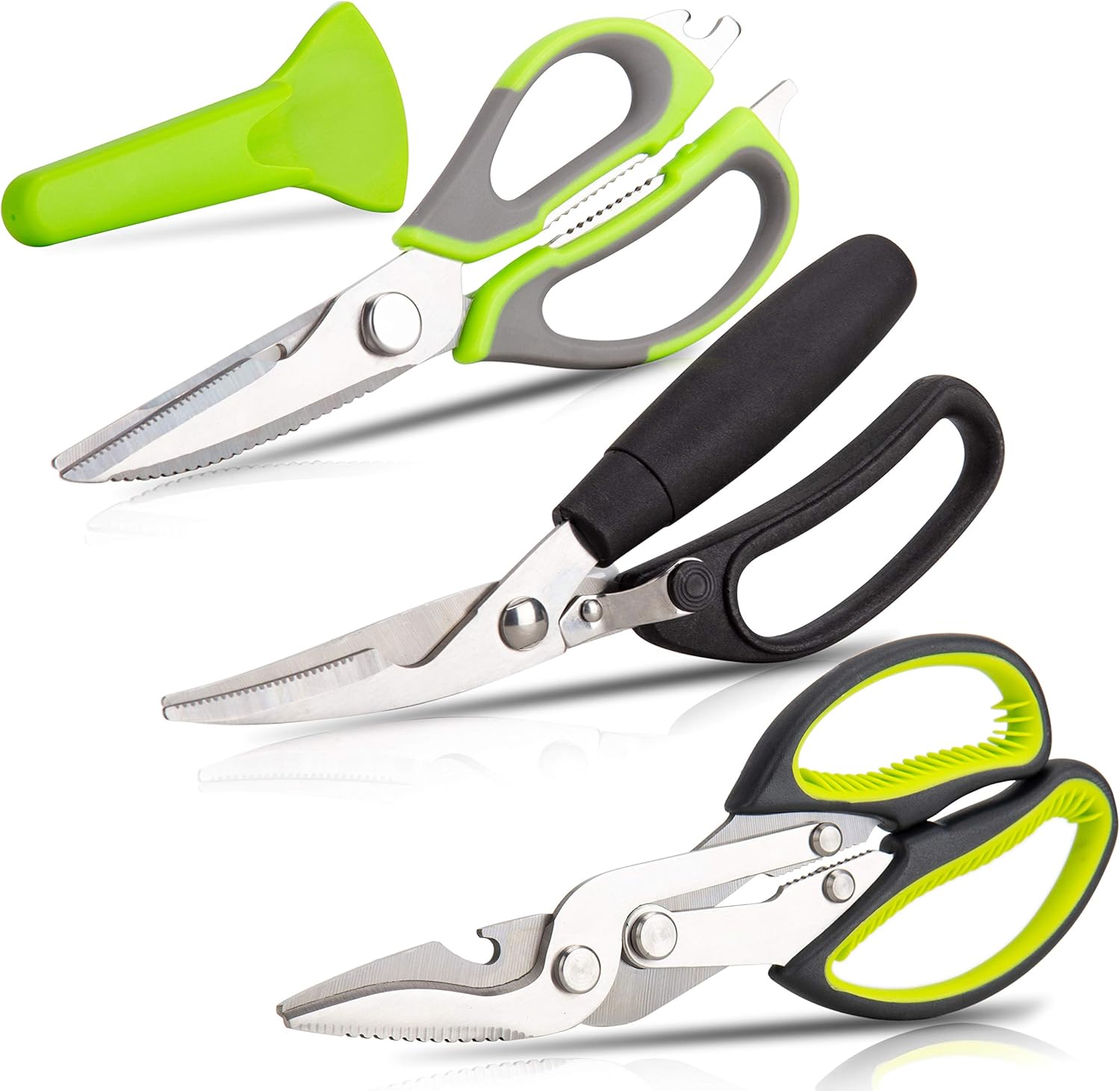 KOTTO 3 Pack Kitchen Scissors Set - Heavy Duty Kitchen Shears - for ...