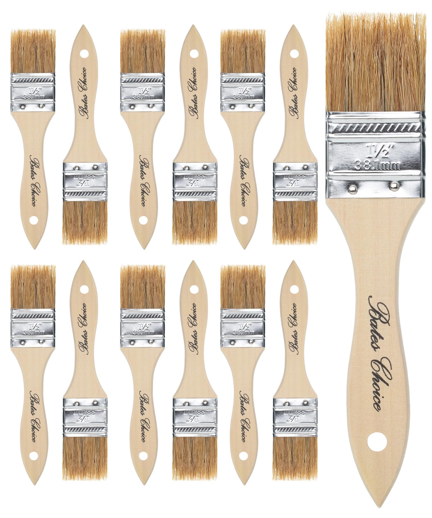 Amazon.com: Bates- Chip Paint Brushes, 1.5 Inch, 12 Pack, Chip Brush ...