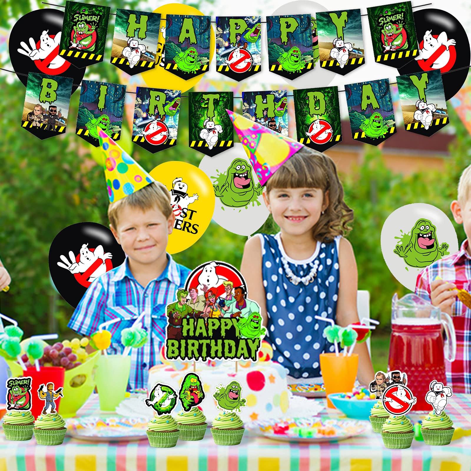 Ghostbusters Birthday Party Supplies,Ghost Busters Inspired Happy ...