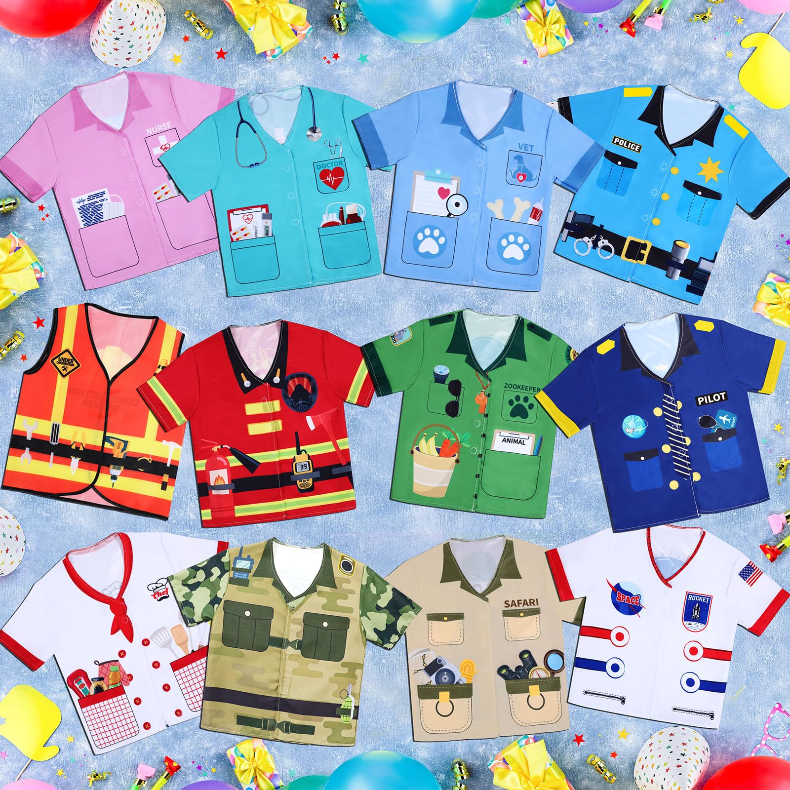 Snapklik.com : 12 Pcs Kids Role Play Costume Dress Up Clothes For Kids ...