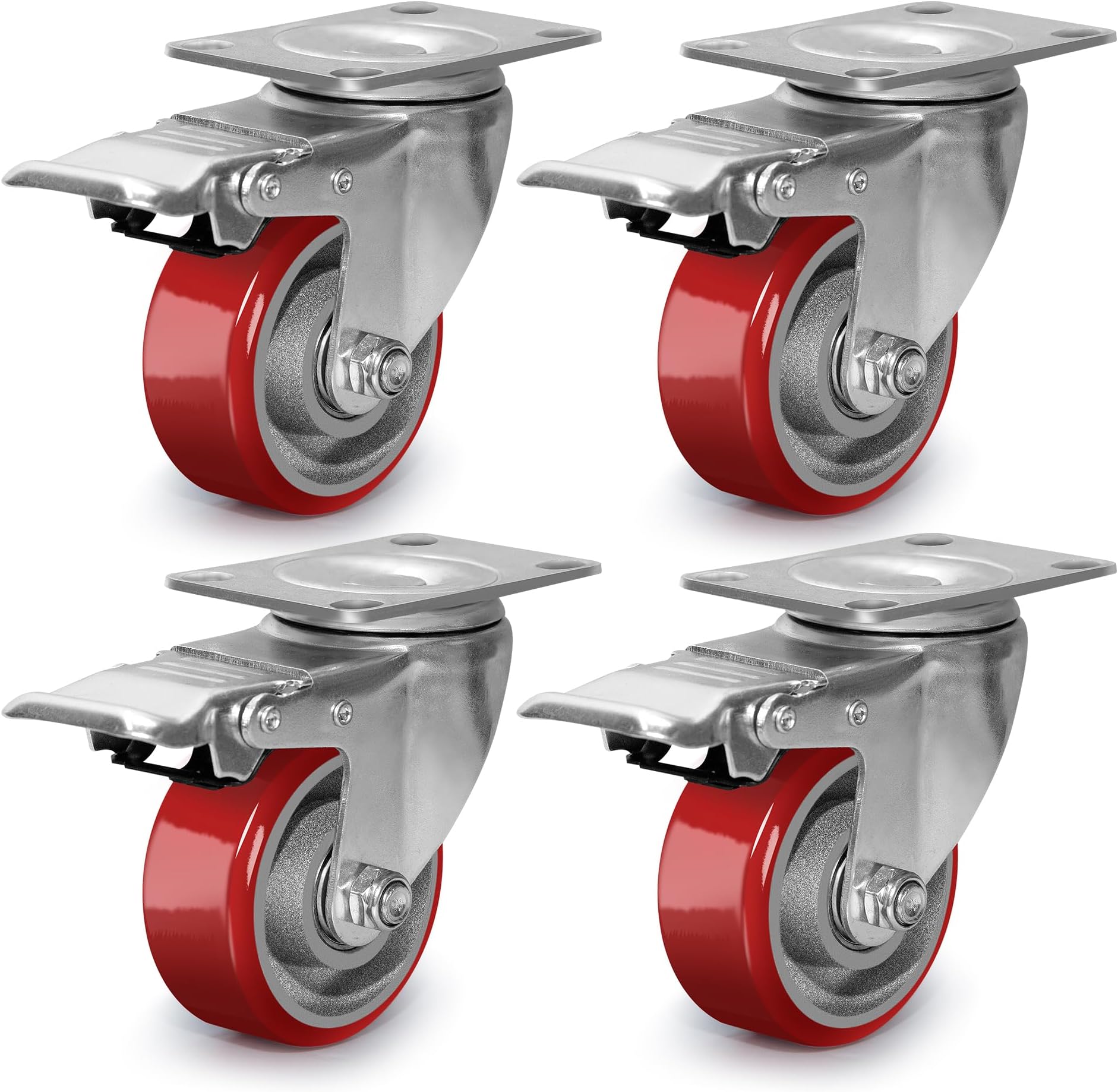 Amazon.com: Steelex D4173 3” Hard Rubber Swivel Caster (fits SHOP FOX ...