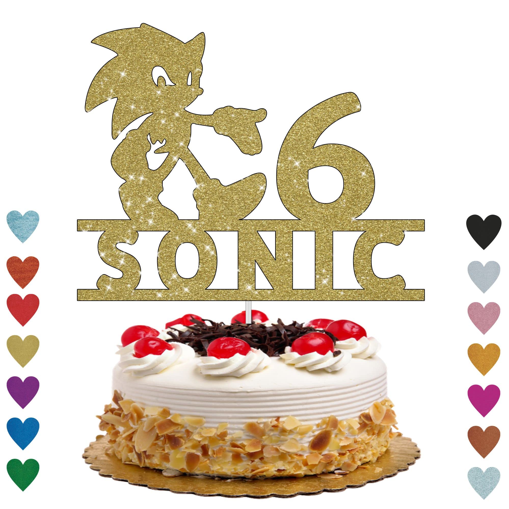 Blitz Craft Personalized Cake Toppers Sonic The Hedgehog Cartoon Cake ...