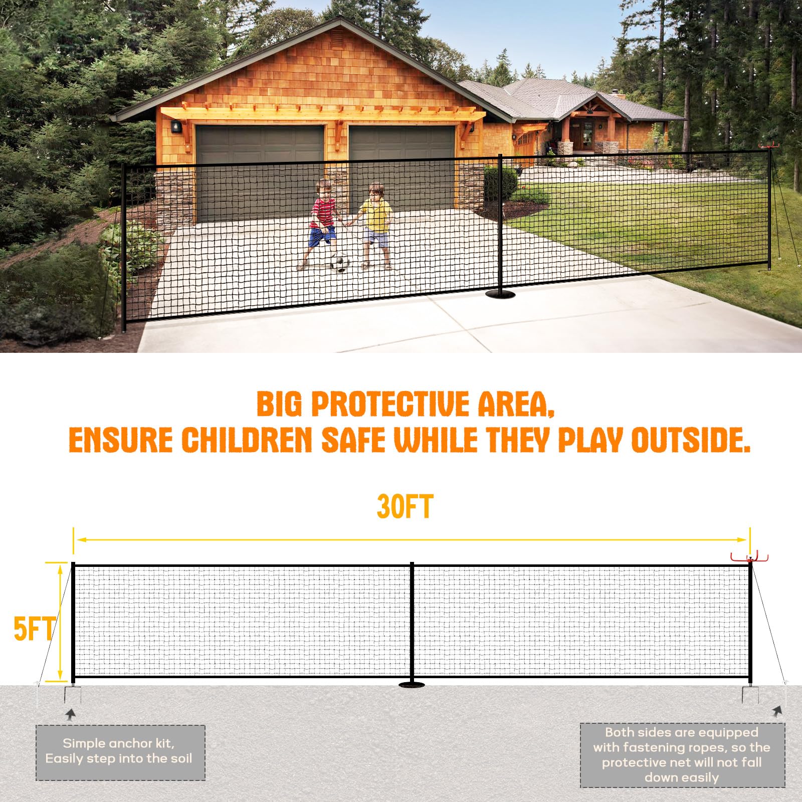Driveway Basketball Fence