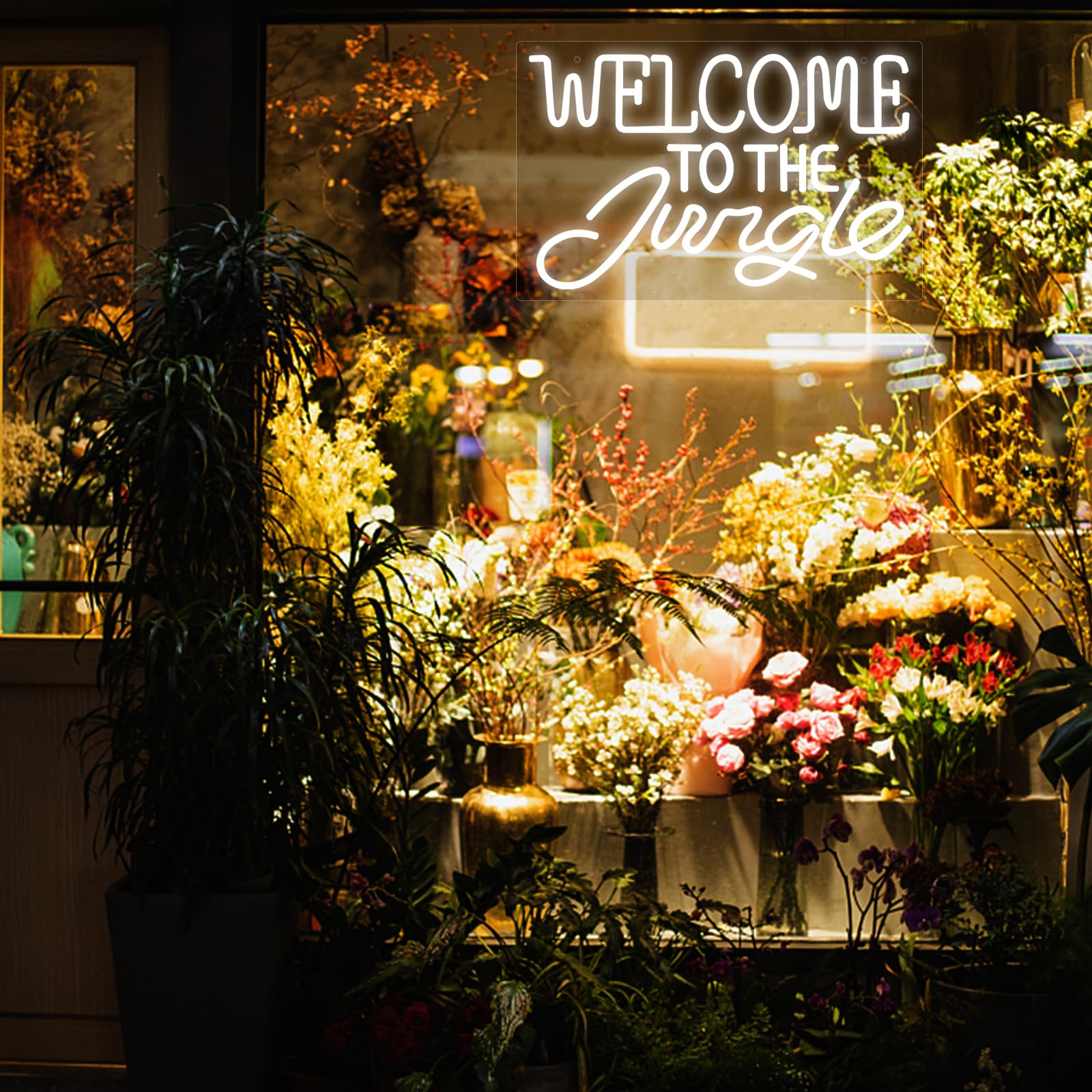 Snapklik.com : Welcome To The Jungle Neon Sign, Battery Or USB Powered ...