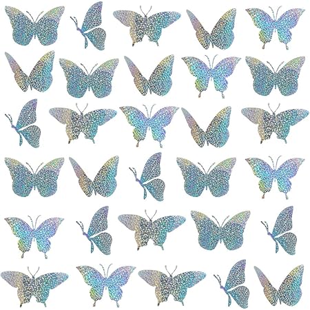 Amazon.com: 30 Pieces Anti Collision Window Stickers for Birds, Bird ...