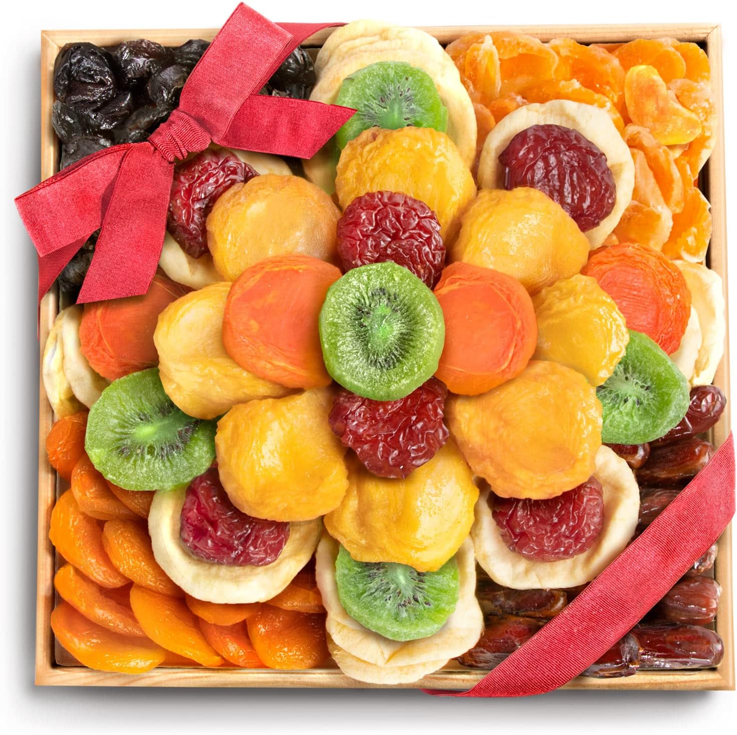 Amazon.com: Heart Shaped Dried Fruit Tray - Assorted Gift Basket ...