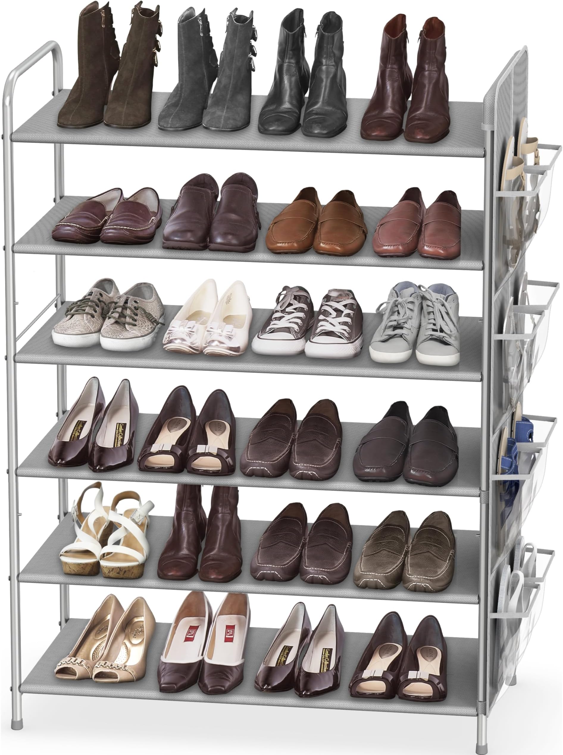 Amazon.com: Simple Houseware 6-Tier Shoe Rack Storage Organizer w/Side ...