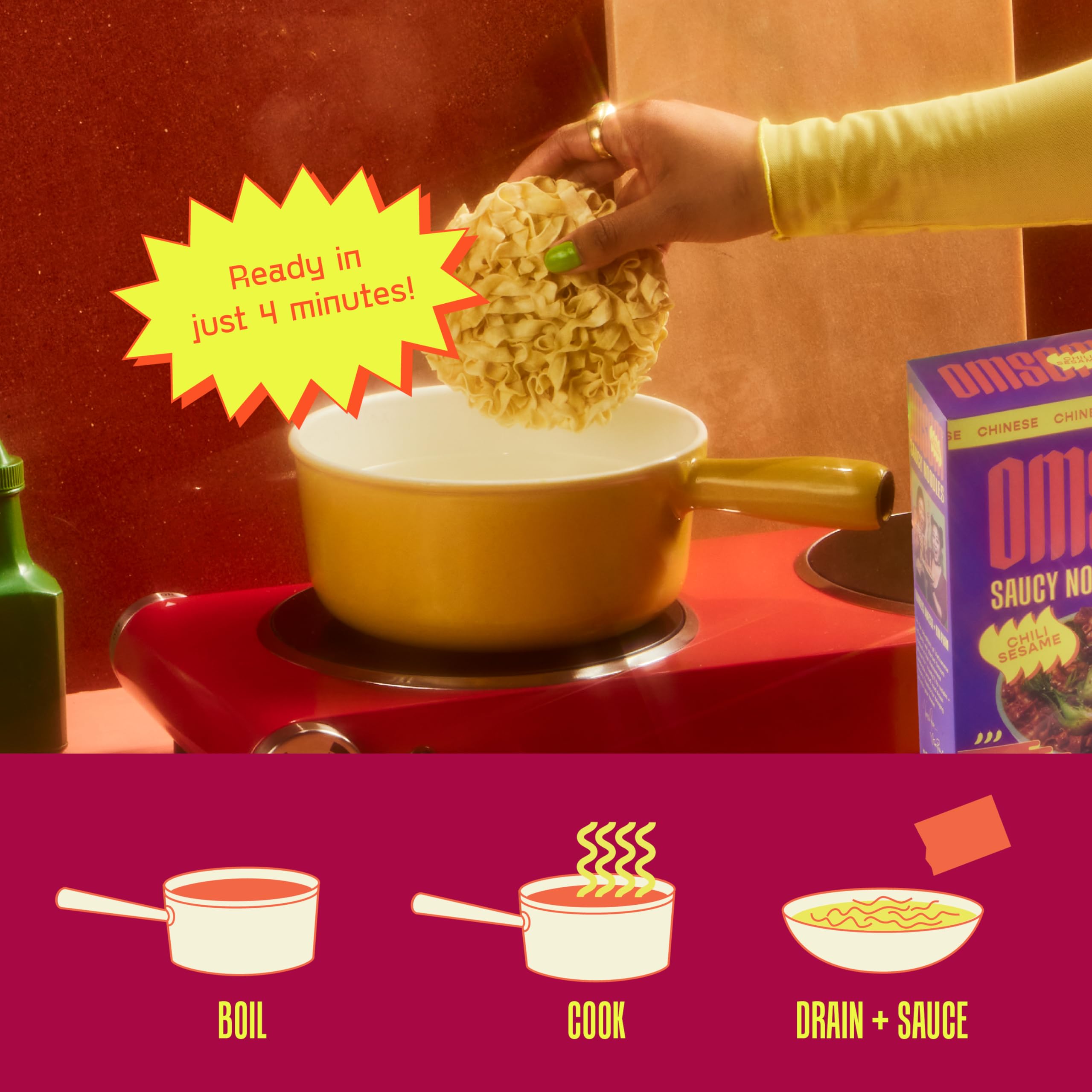 Snapklik.com : Chili Sesame Saucy Ramen Noodles By , All-In-One Asian ...