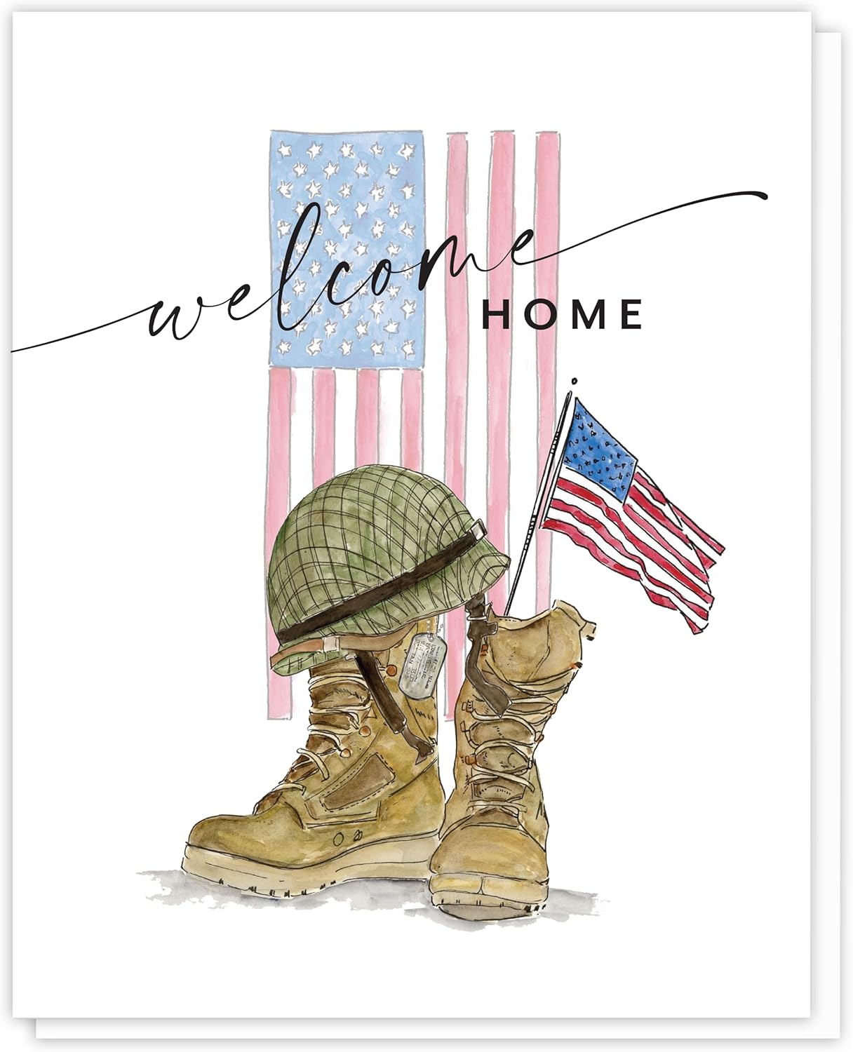 Amazon.com: Deployment Homecoming Military Welcome Home Cards, Boot ...