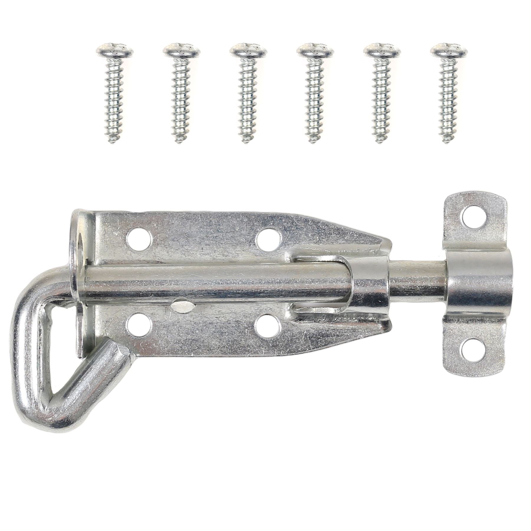 2X Galvanised Heavy Duty Padbolt Slide Bolts : Amazon.co.uk: DIY & Tools