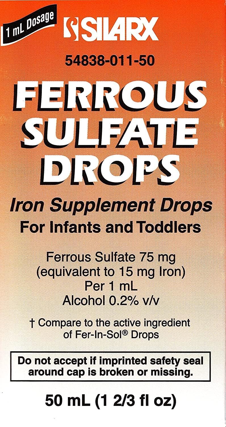 Amazon.com: Enfamil Fer-In-Sol Iron Supplement Drops for Infants ...