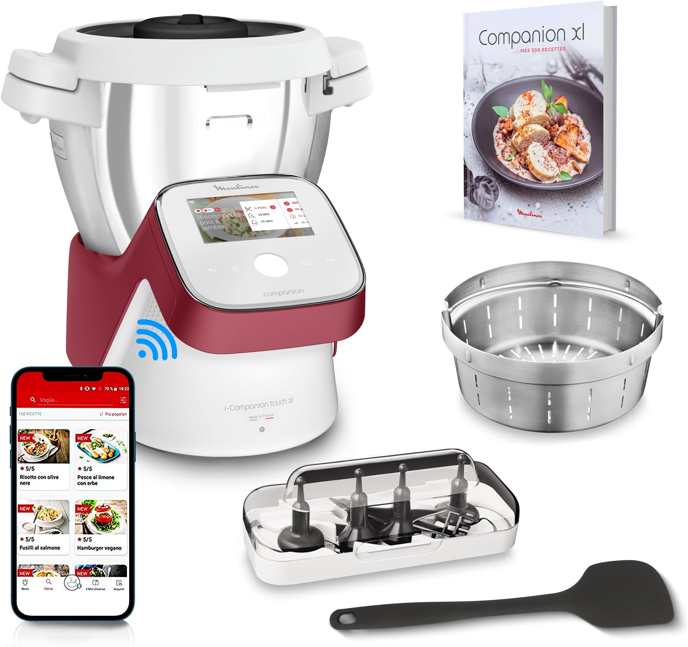 Moulinex Robot da cucina, Ricette illimitate, Touch Screen, Istruzioni ...