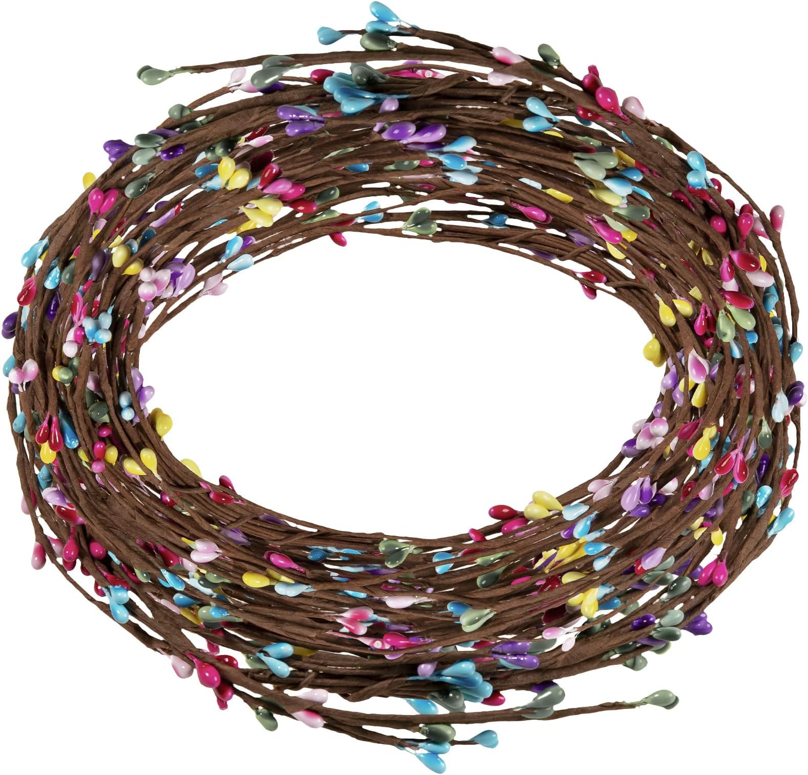 Amazon.com: Shappy Assort Color Small Star Christmas Metallic Garland ...